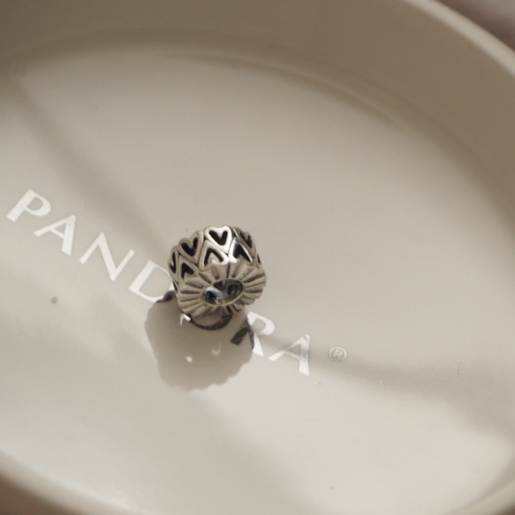 Pandora | Jewelry | Authentic Pandora Openwork Freehand Heart Spacer ...
